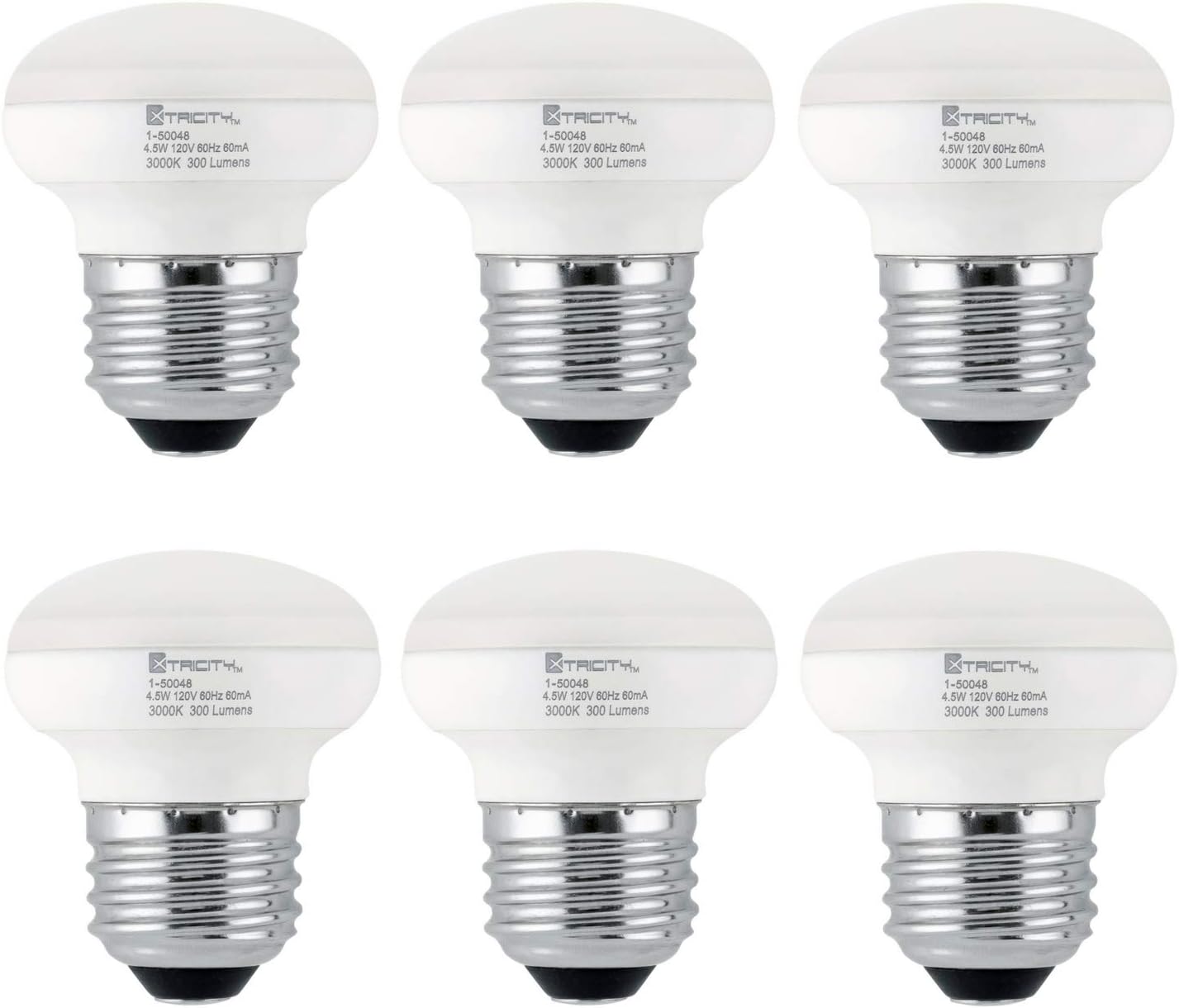 R14 LED Light Bulb, 4.5W (40W Equivalent), Dimmable, 300 Lumens, 3000k ...