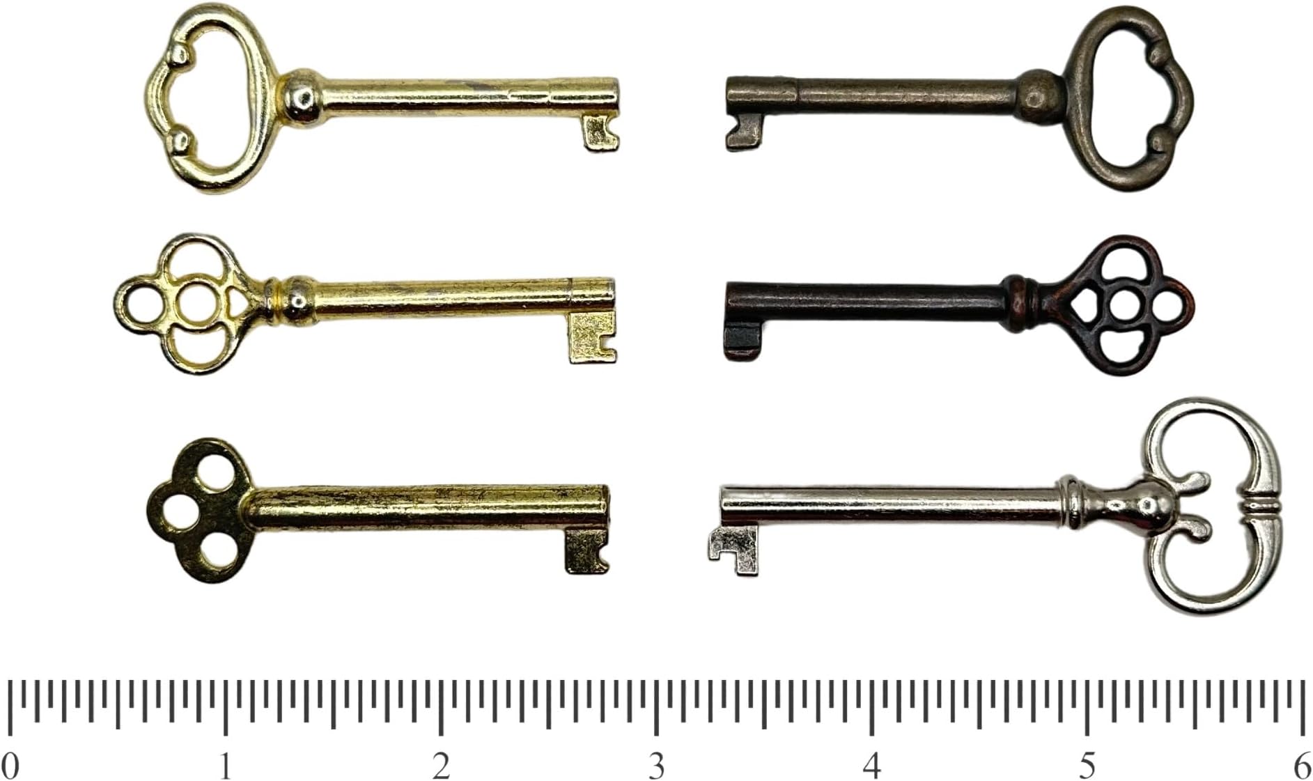 Antique Hollow Barrel Skeleton Key KY-3AB (4pcs) Fit Cabinet Doors ...