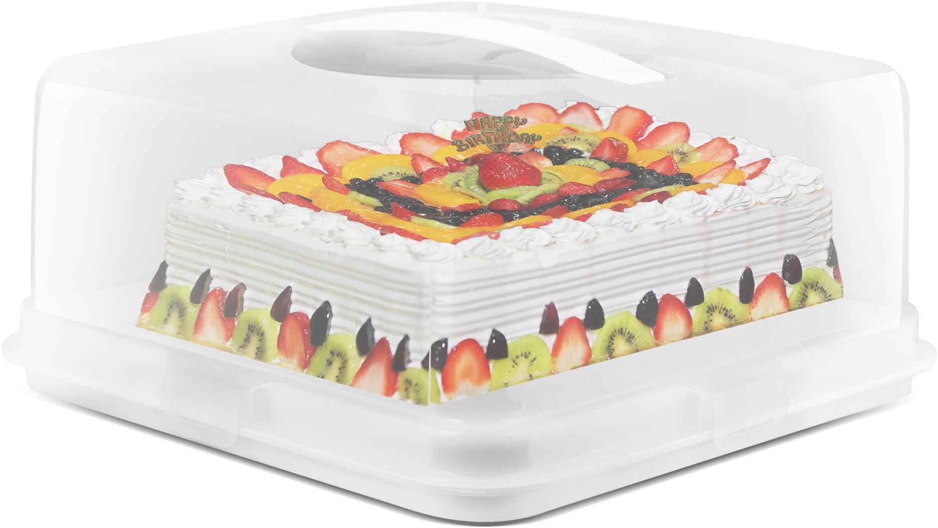 Beaufort 7 Litre Square Cake Box Container with Lid : Amazon.co.uk ...
