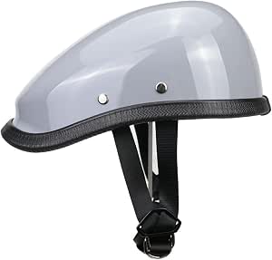 Amazon.com: Retro Style Baseball Cap Motorcycle Half Helmet for Men ...
