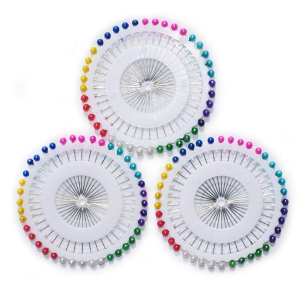 Amazon.com: Long Pearl Pins, for Dress Making, Tailor- 40 pins a Wheel ...