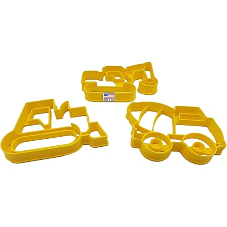 Amazon.com: Moose Goods Construction Cookie Cutter Set of 5 - Dump ...