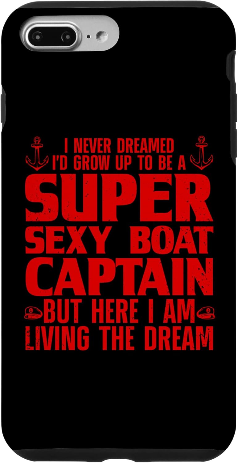 Amazon.com: iPhone 7 Plus/8 Plus Cool Boat Captain For Men Women Sail ...