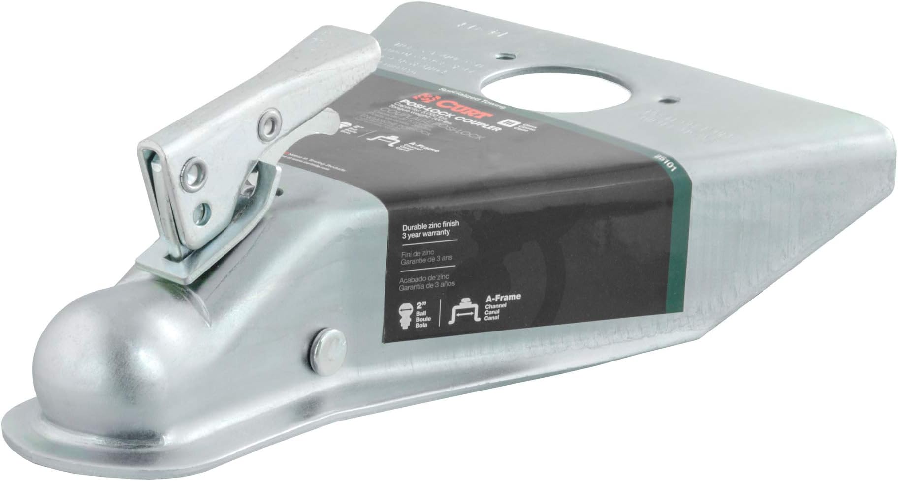 Amazon.com: GusHill USA GH 25210 A-Frame Trailer Coupler, 2-in Hitch ...