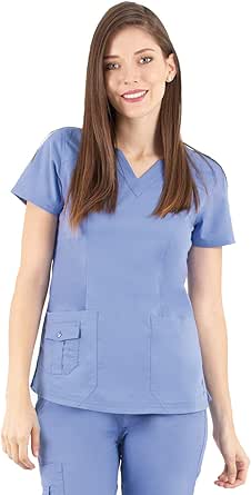 LifeThreads Ergo 2.0 Antimicrobial Scallop Neckline Top – Medical Scrub ...