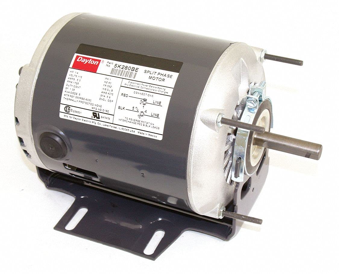 Dayton 1/4 HP General Purpose Motor,Split-Phase,1725 Nameplate RPM ...