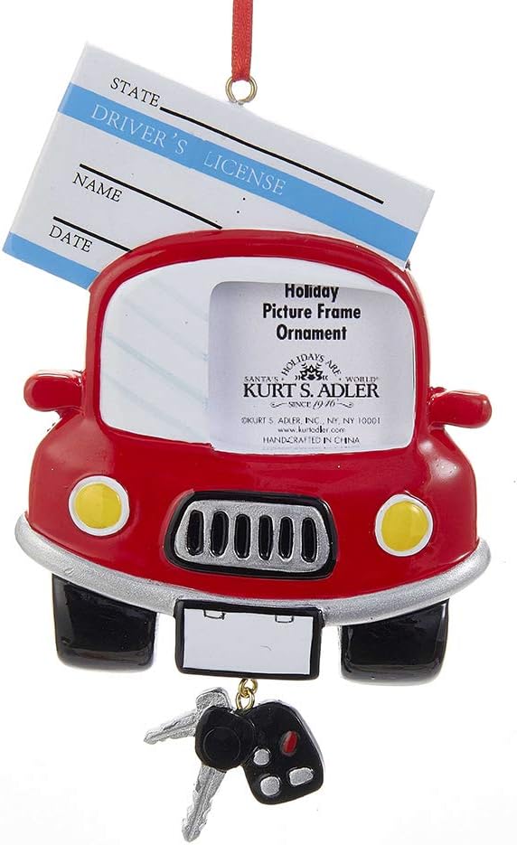 Amazon.com: Kurt Adler Drivers License Picture Frame Ornament : Home ...