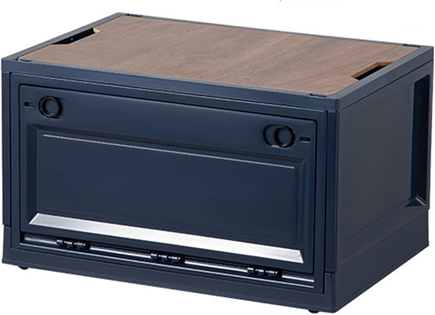 Amazon.com - Foldable storage box with wooden lid, foldable camping ...