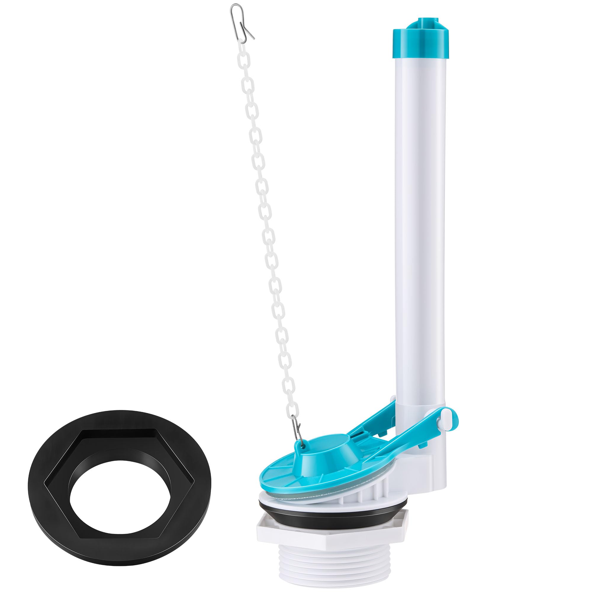 Feekoon 2" Toilet Flush Valve Kit, Adjustable Flush Valve Repair Kit ...