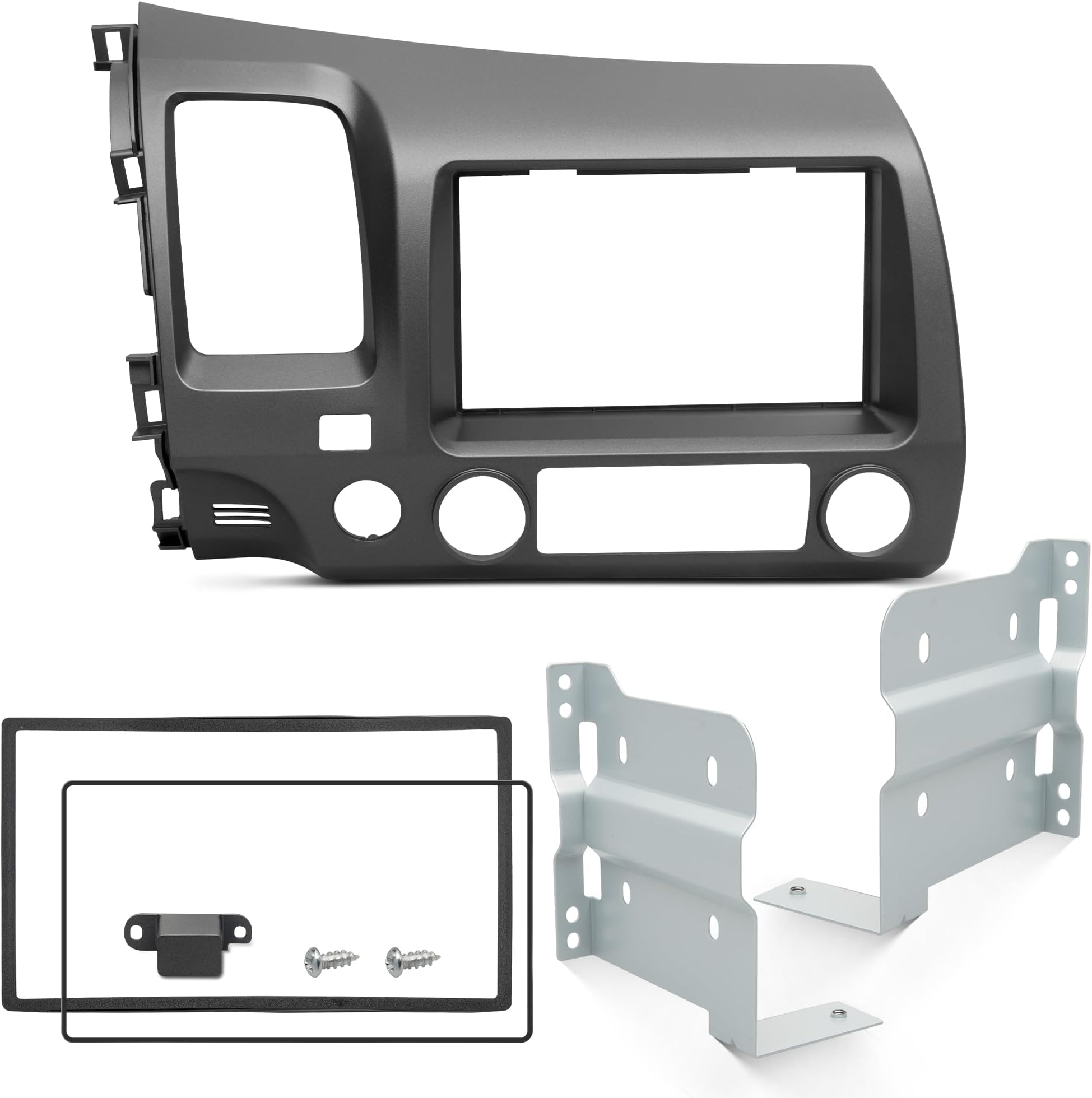 Amazon.com: NuIth Double DIN Radio Dash Kits for 2006-2011 Honda Civic ...