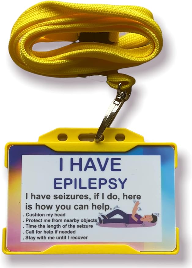 Epilepsy Awareness - I Have Epilepsy Disability ID Card & Yellow ...