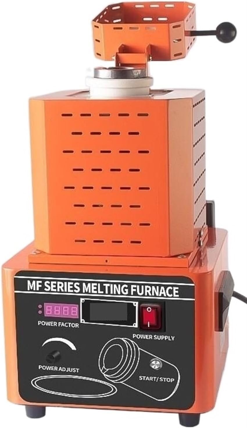 1600 °C Intermediate Frequency Gold Melting Furnace, Fast Melting Gold ...