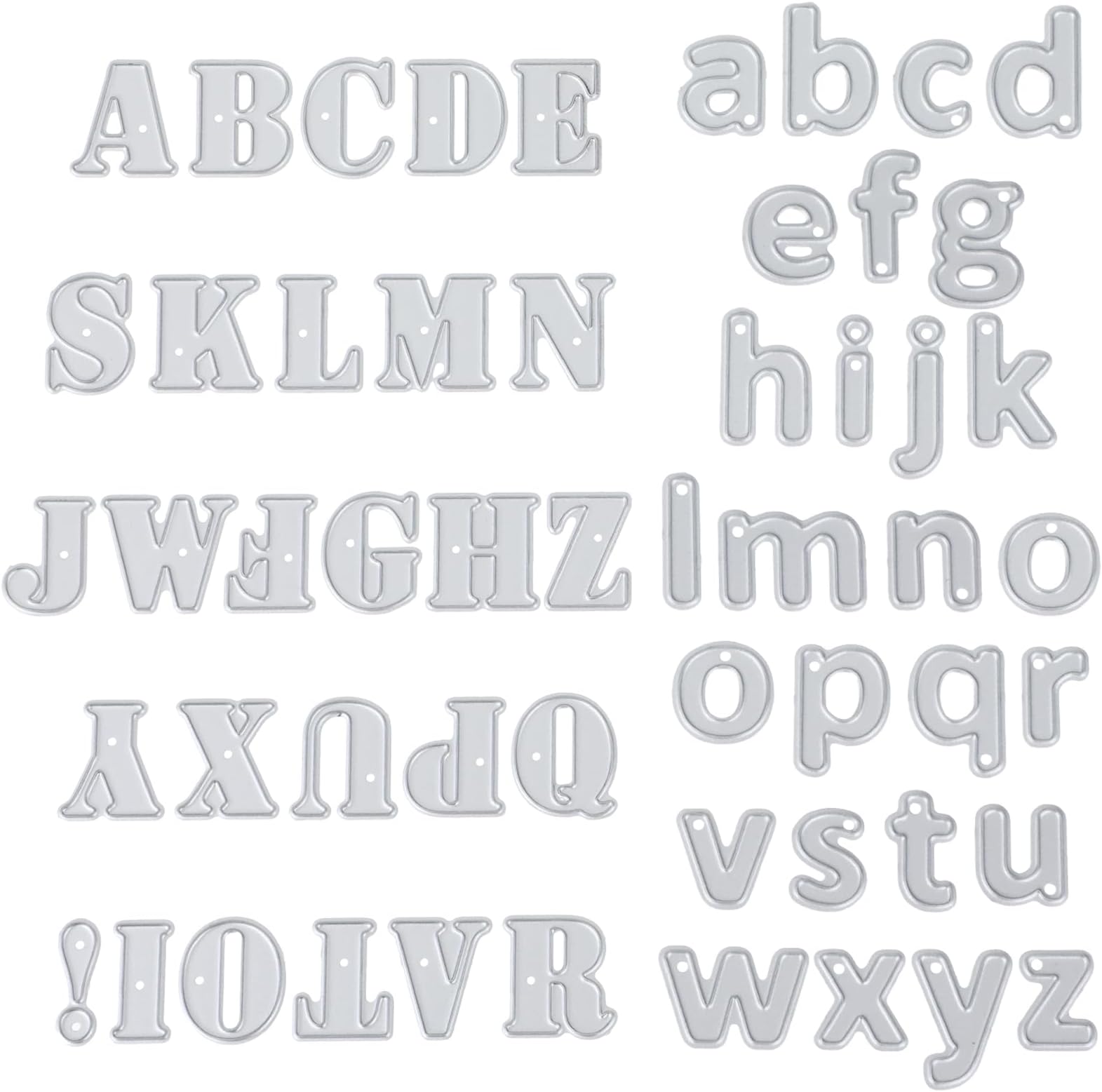 Amazon.com : Estivaux Capital Alphabet Letters Die Cuts for Card Making ...