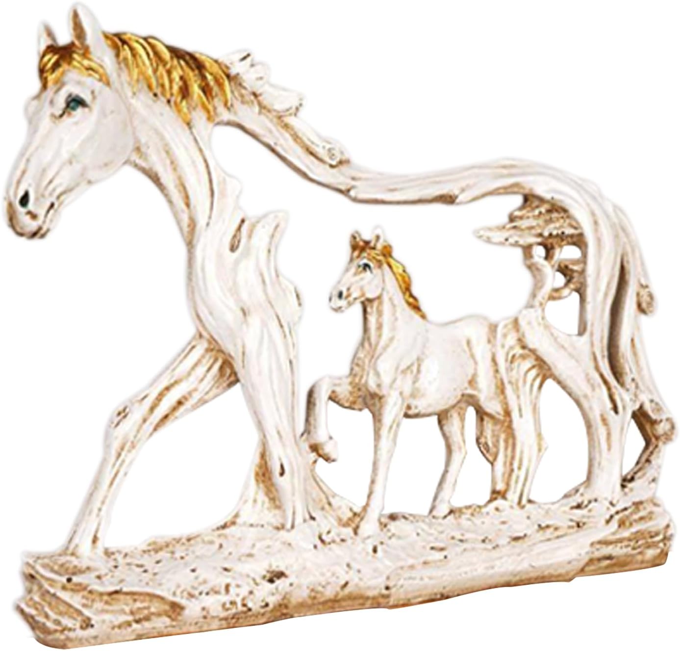 Amazon.com: Lifexquisiter Art Horse Figurine Home Decor, Unique Rustic ...