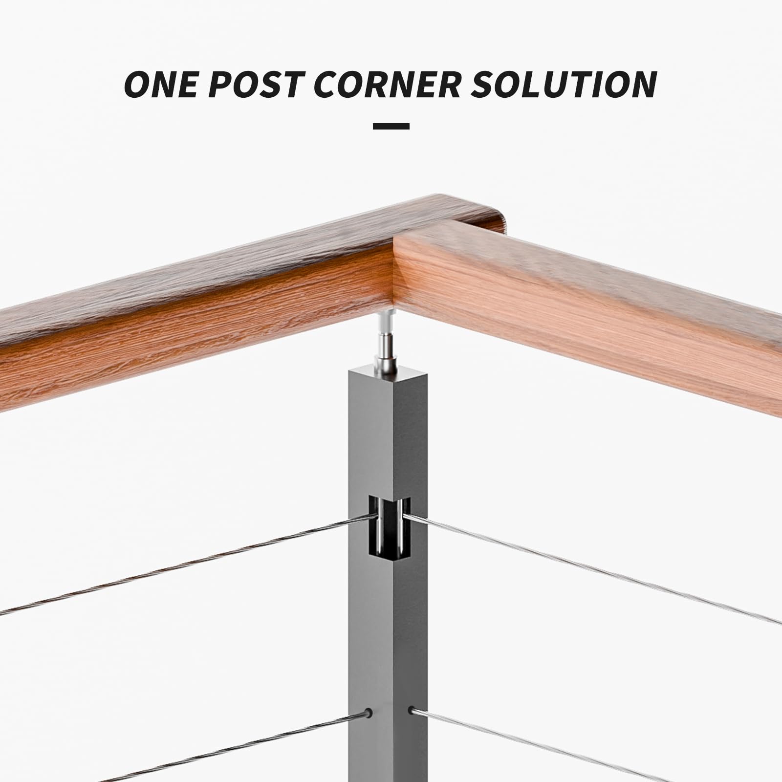 Snapklik.com : 60 Pack Invisible Cable Railing Kit 1/8" 316 Stainless ...