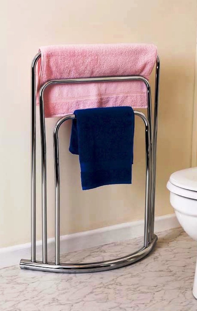 Bow Fronted 3 Rail Towel Stand from Caraselle : Amazon.co.uk: DIY & Tools