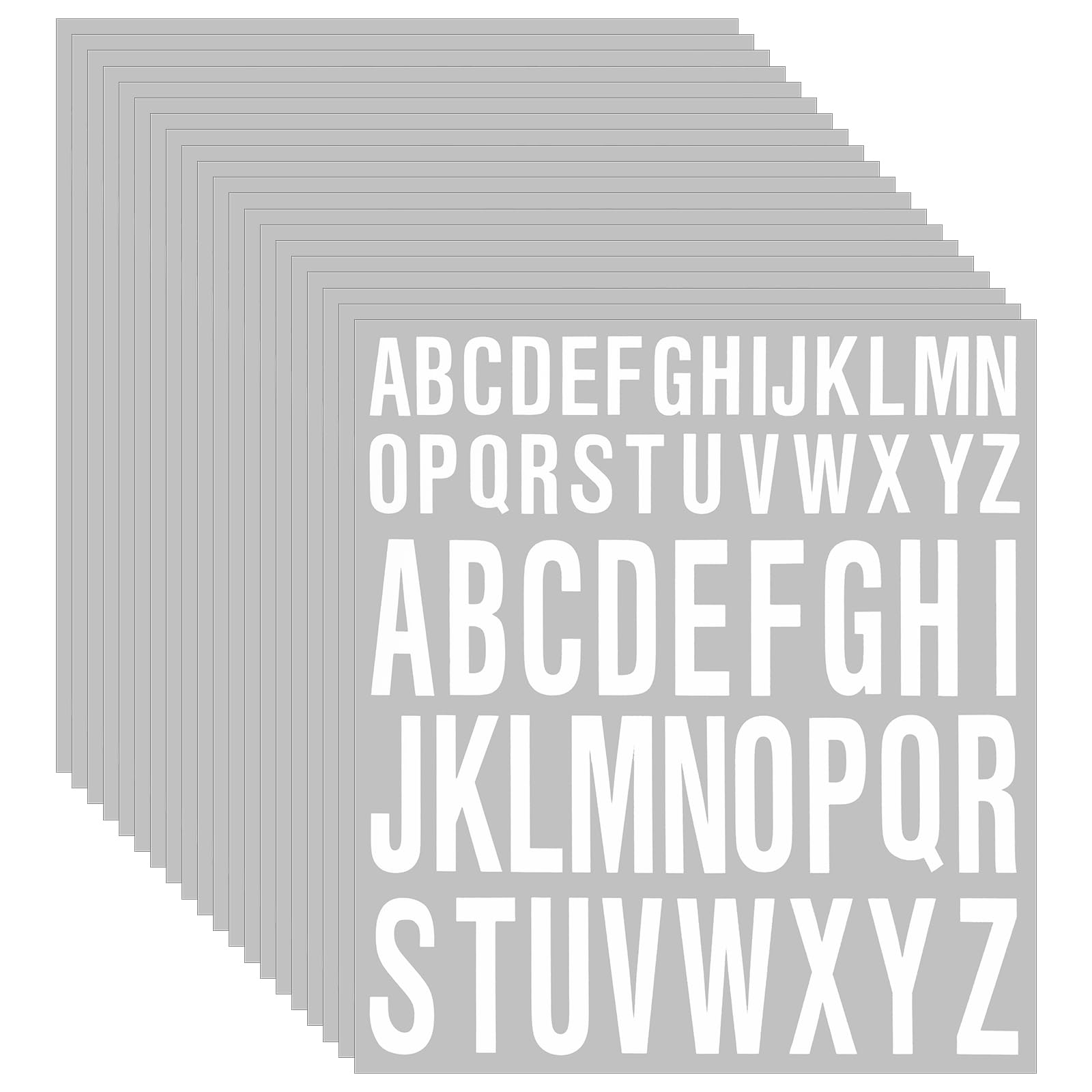 Amazon.com: 20 Set Vinyl Letter Stickers Self Adhesive Letters Stickers ...