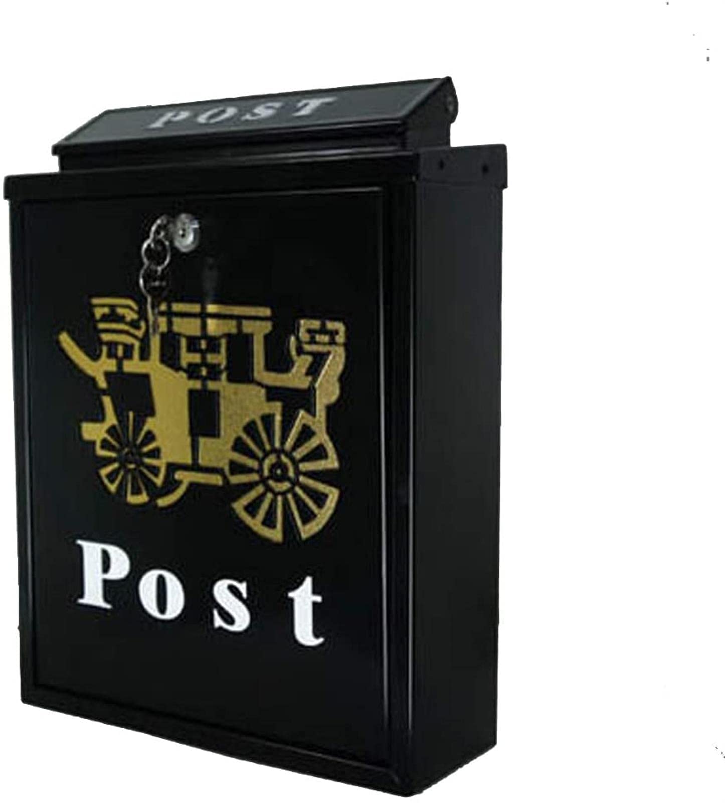 Letter Box Wall-Mounted Metal Mailbox Classic Design Post Box Provides ...