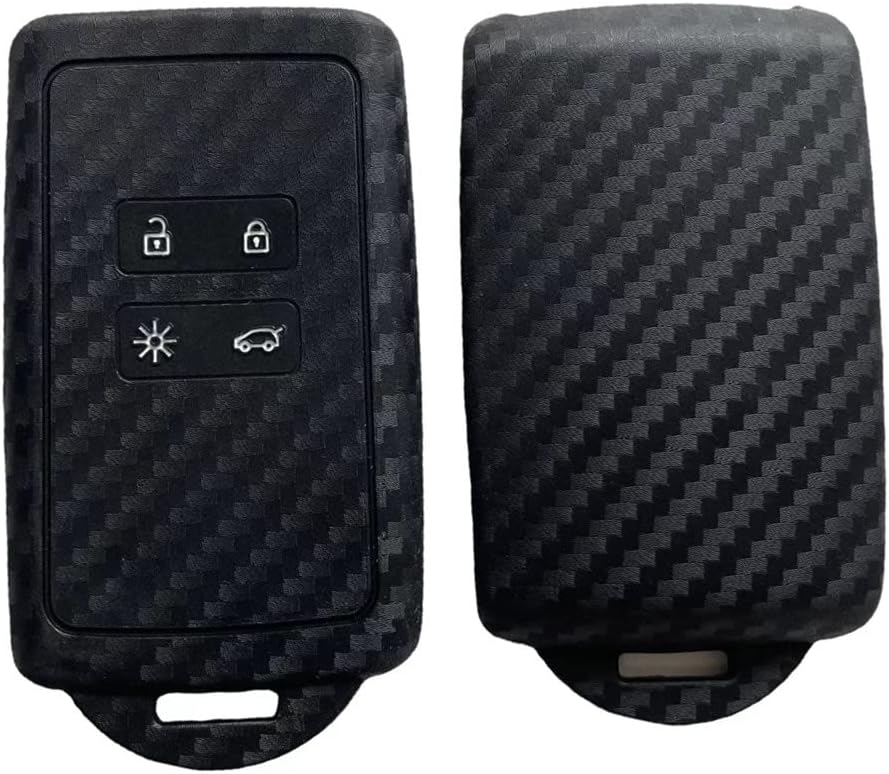 OTMIK Silicone Car Key Cover Case Carbon Fiber Pattern Compatible with ...