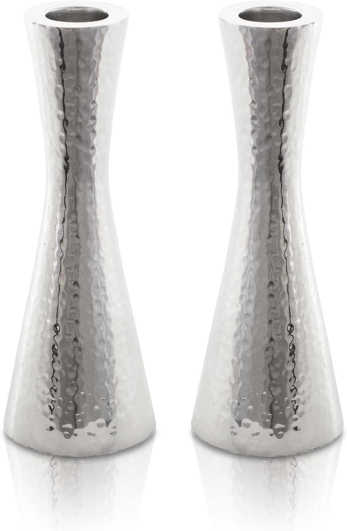 Amazon.com: nambe Aquila Candlestick Holders | 2-Pc Set | Metal Taper ...