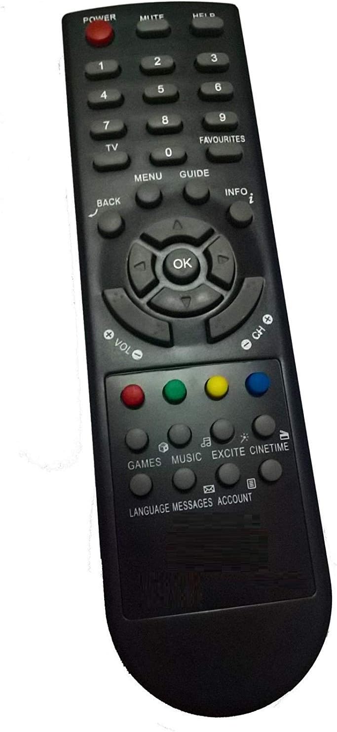 Buy EHOP Compatible Remote Control for DEN DTH Set TOP Box DTH52 Online ...