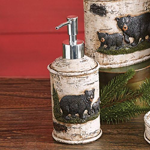 Amazon.com: BLACK FOREST DECOR Woodland Bear Lotion Pump, Polyresin, 3 ...