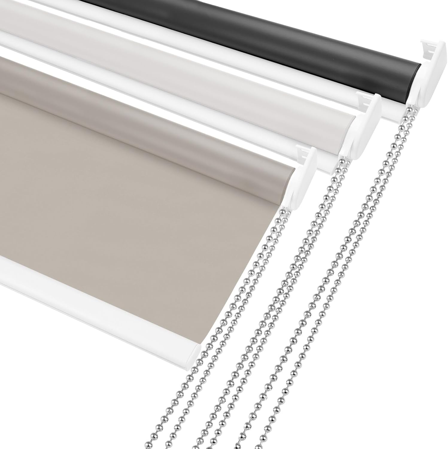 Amazon.com: Grandekor 100% Blackout Roller Shades, Pull Down Shades for ...