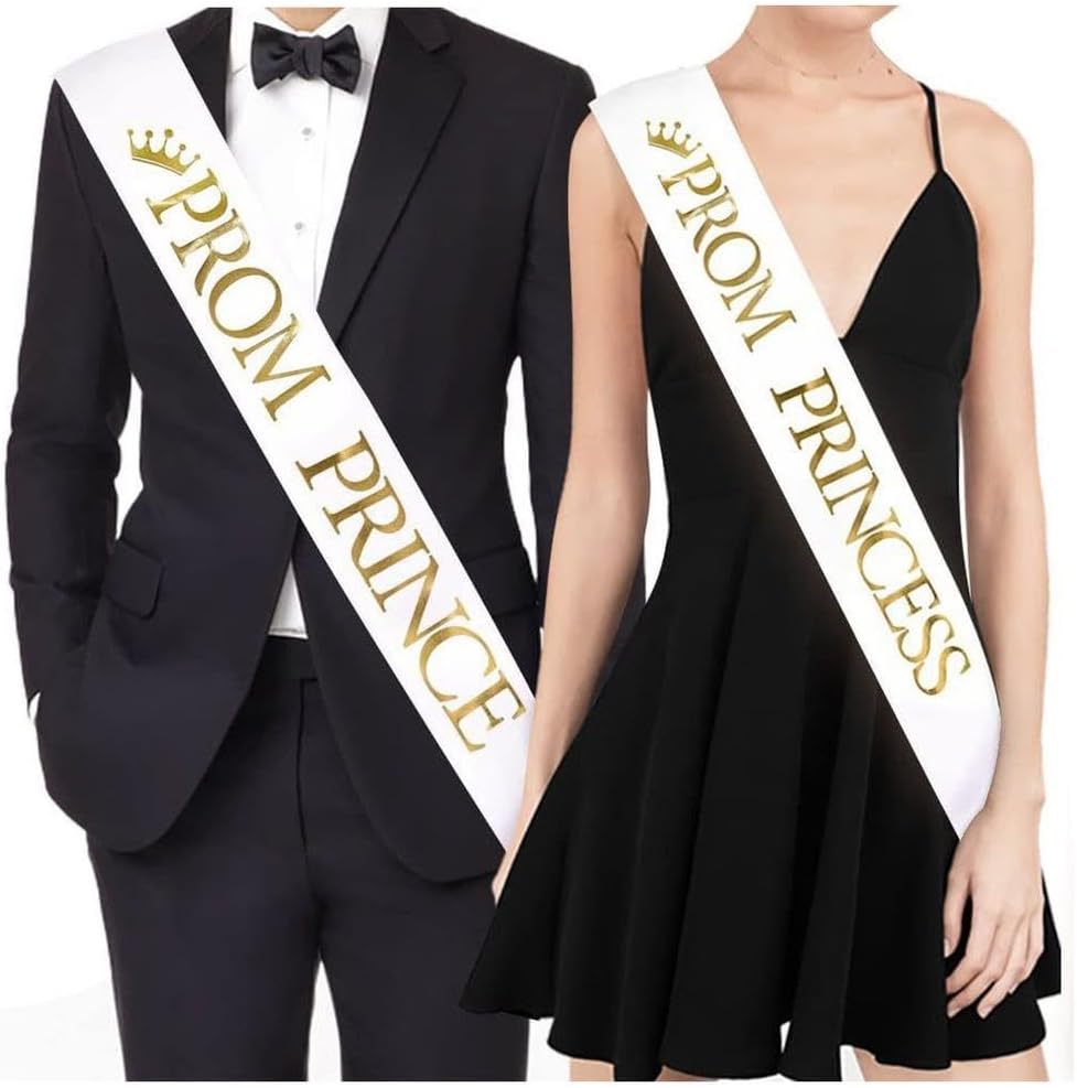 GIVBRO Prom Prince and Prom Princess Sashes Graduation Sashes for ...