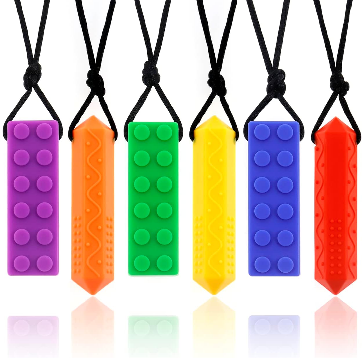 Amazon.com: Durable Sensory Chew Necklaces for Kids – Safe, Non-Toxic ...
