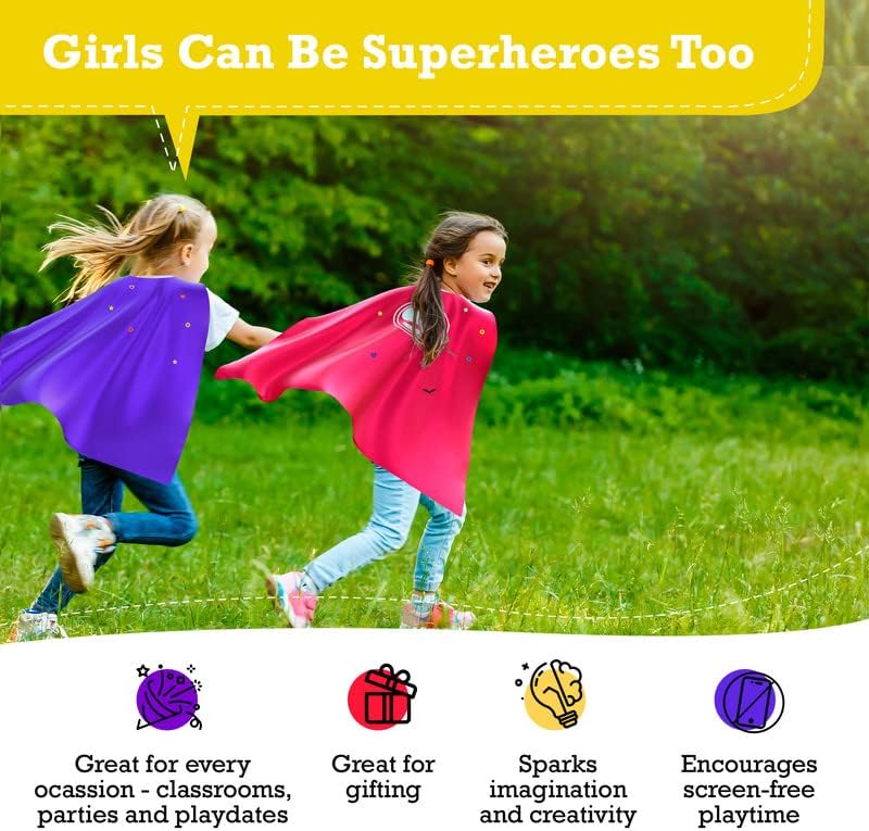 Amazon.com: jackinthebox Superhero Dress Up Clothes for Little Girls ...