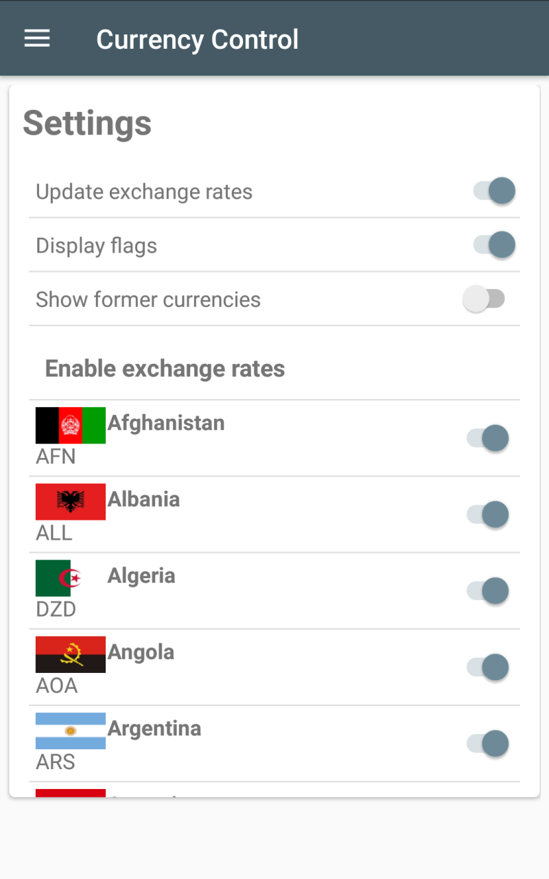 Currency Control-THE Converter - App on Amazon Appstore