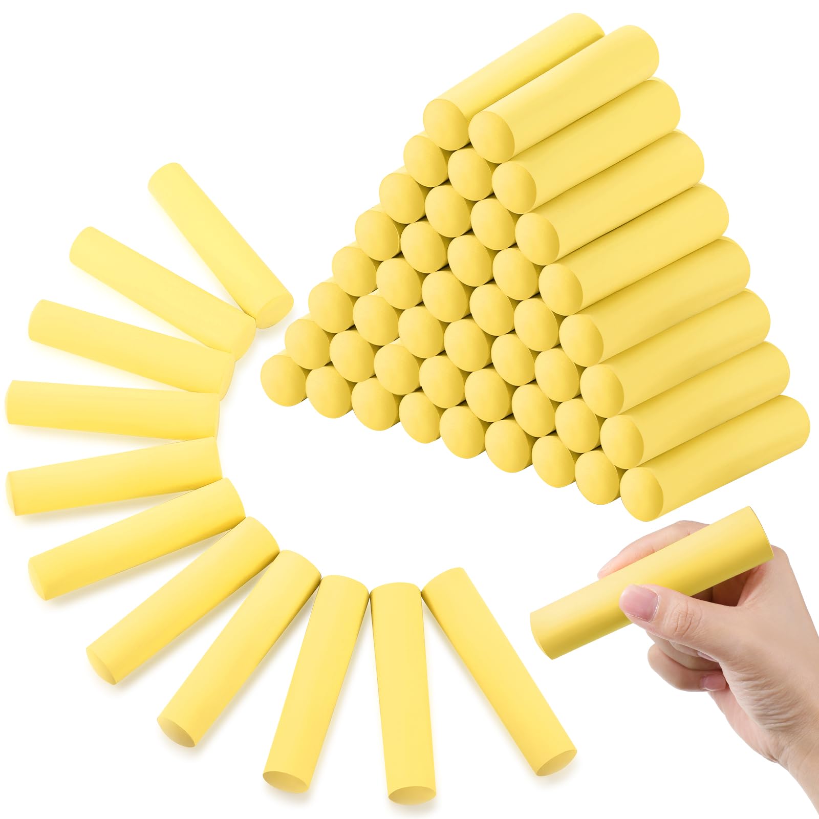 Amazon.com: Fulmoon 80 Pcs Jumbo Sidewalk Chalk for kids Jumbo Chalk ...