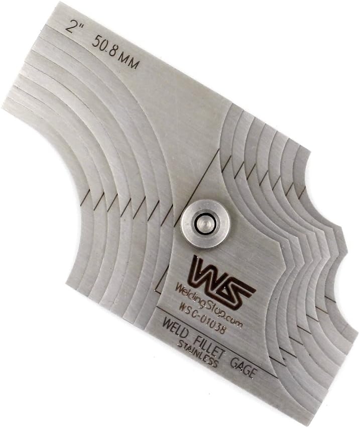 8 Pieces Welding Gauge Weld Leg Length Fillet Throat Gage 1''1/8-2 ...