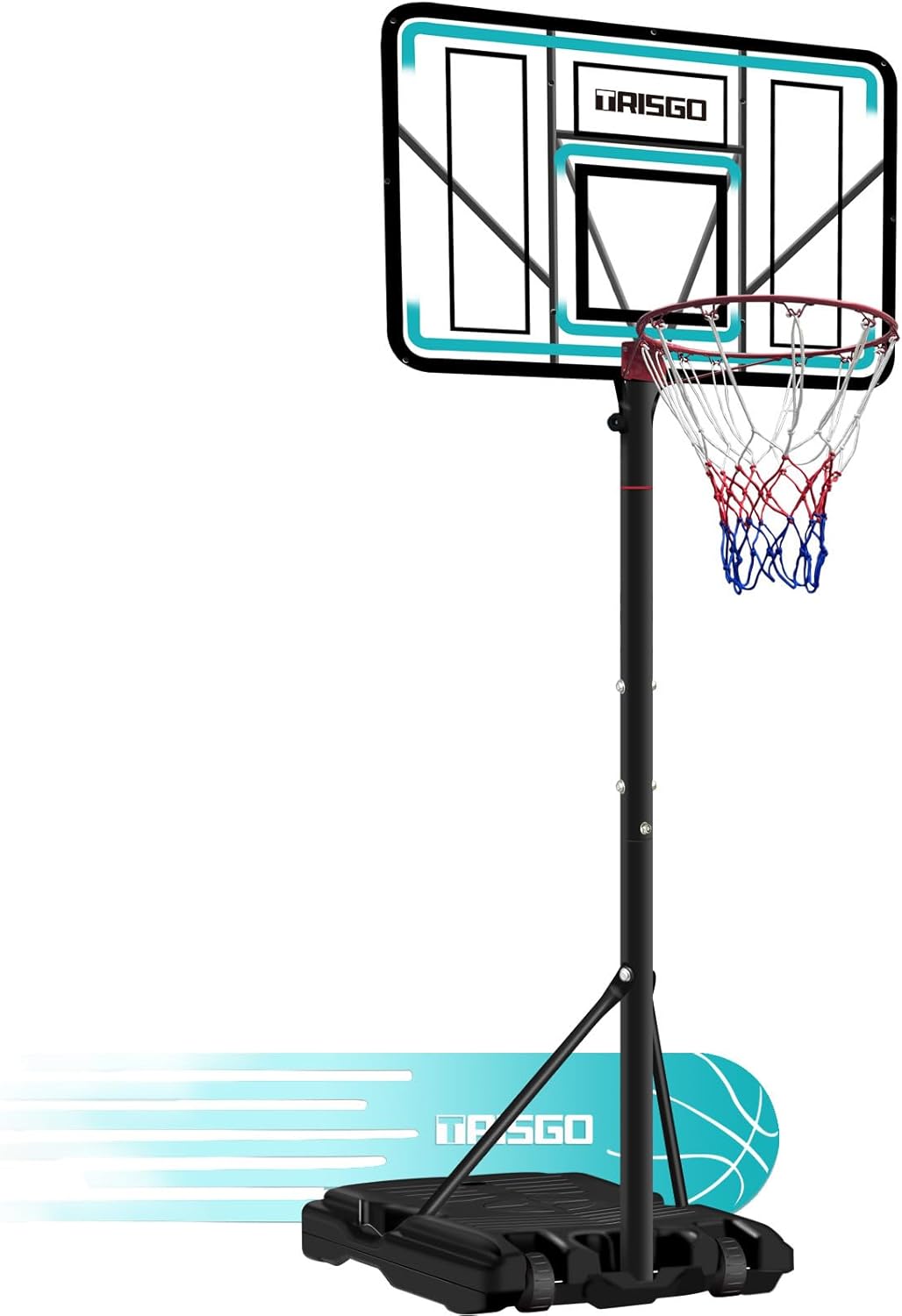 Amazon.com : Portable Basketball Hoop, Telescoping Adjustment ...