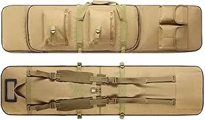 GENKI 46-inch Double Rifle Bag Gun Case Carry Backpack for Store ...