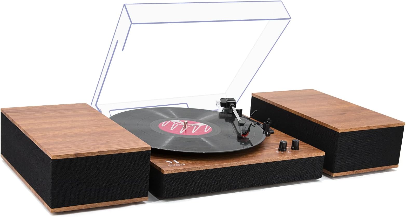 Amazon.com: MPK Bluetooth Record Player,Turntable HiFi System with ...