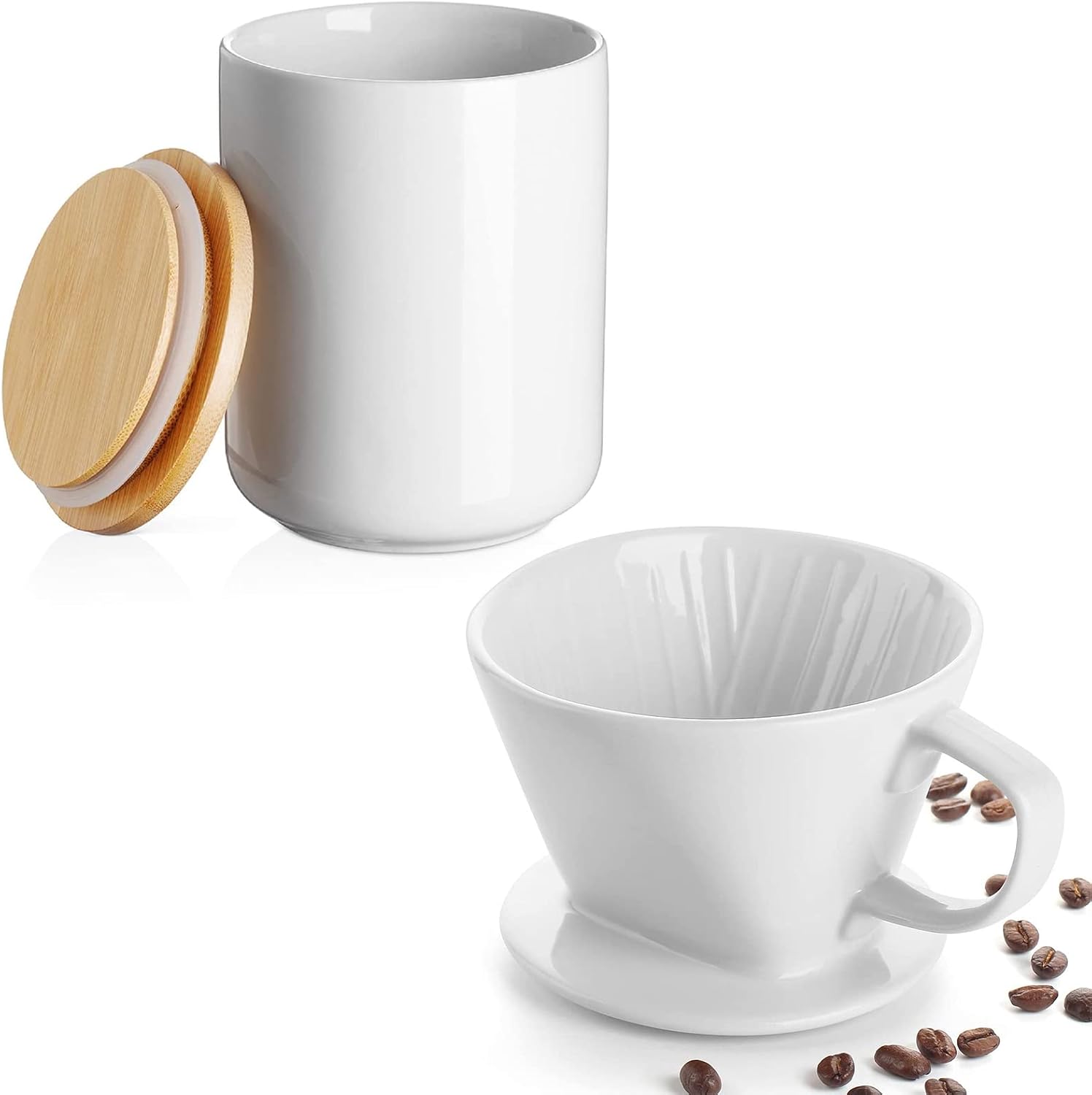 Amazon.com: DOWAN Pour Over Coffee Dripper, Non Electric Pour Over ...