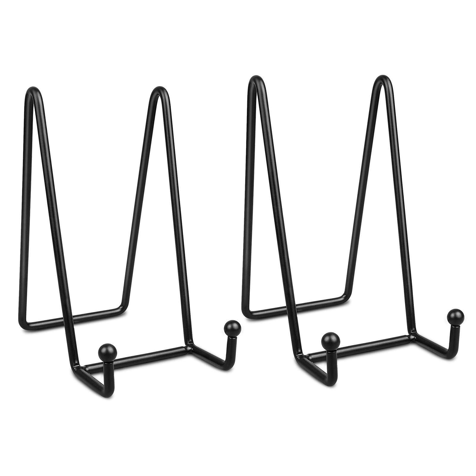 Buy Yue Display Stands 2 Pack - 6 Inch Black Metal Decorative Plate ...