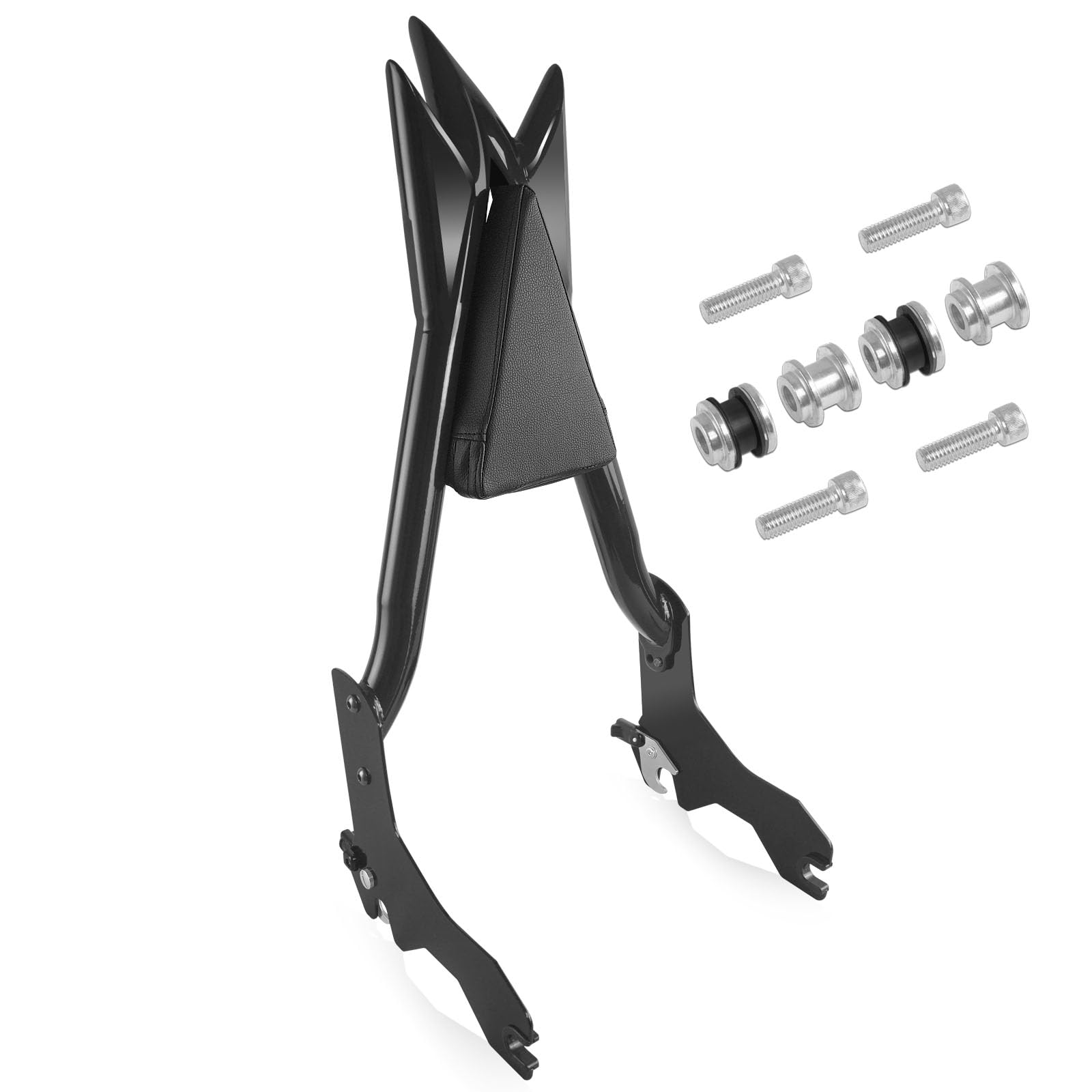 Snapklik.com : Custom 26”Tall Adjustable Sissy Bar Docking For Harley ...