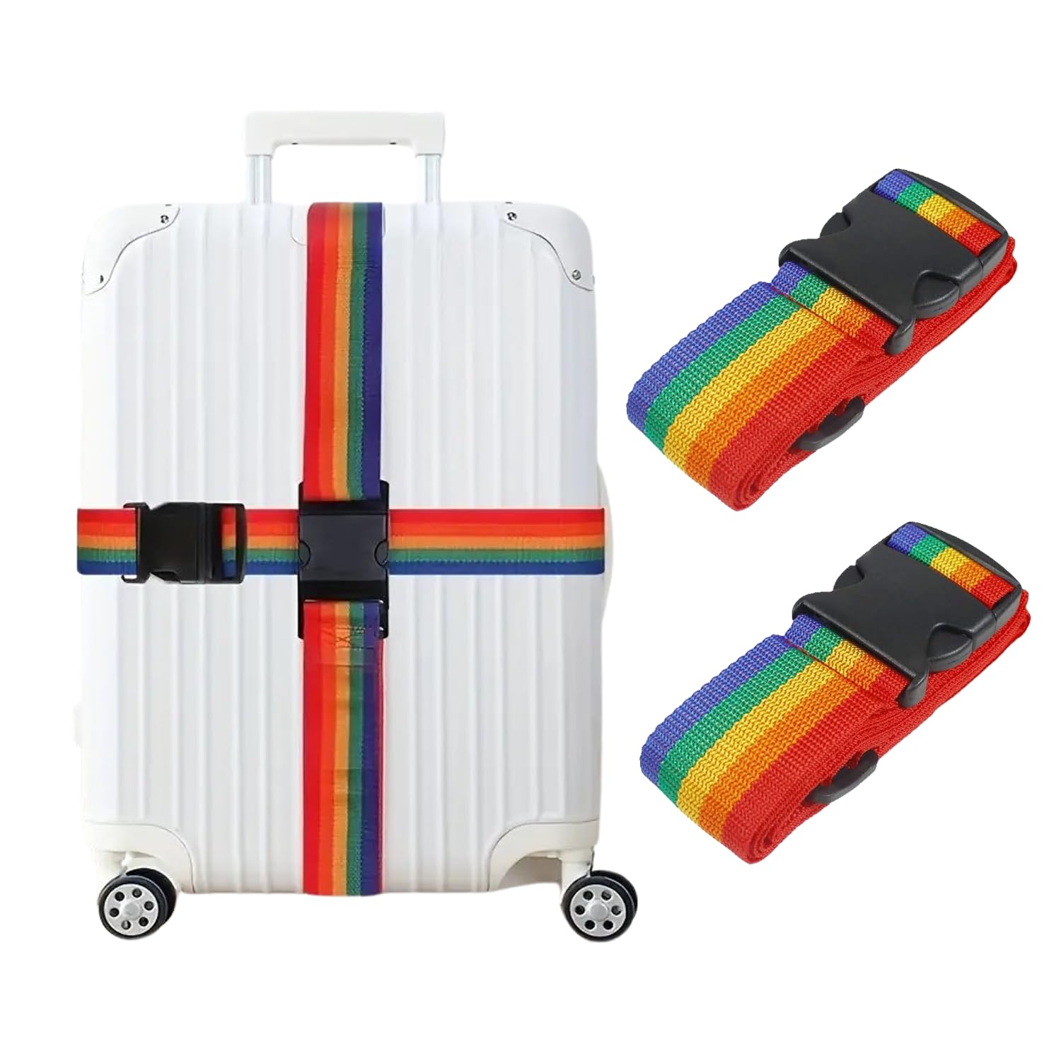 Robustt Luggage Belt Suitcase Strap - Pack of 2 | Heavy Duty Material ...