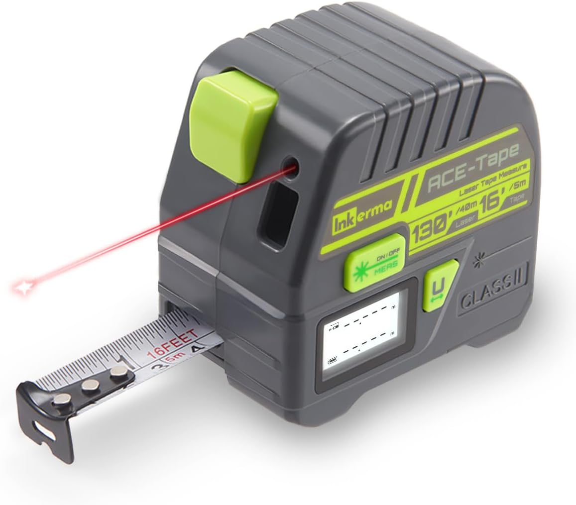 kwmobile Metre Ruban Laser Digital - Outil de Mesure Electronique avec ...