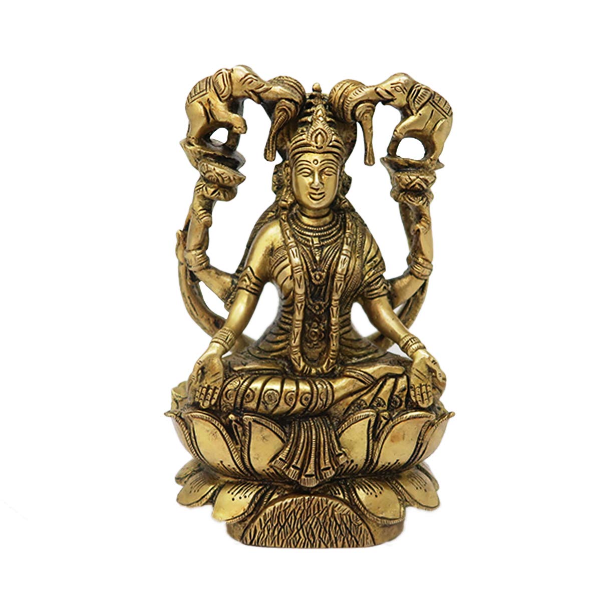 Buy ShalinIndia Hindu Goddess Lakshmi Maa with Elephants GajLaxmi ...