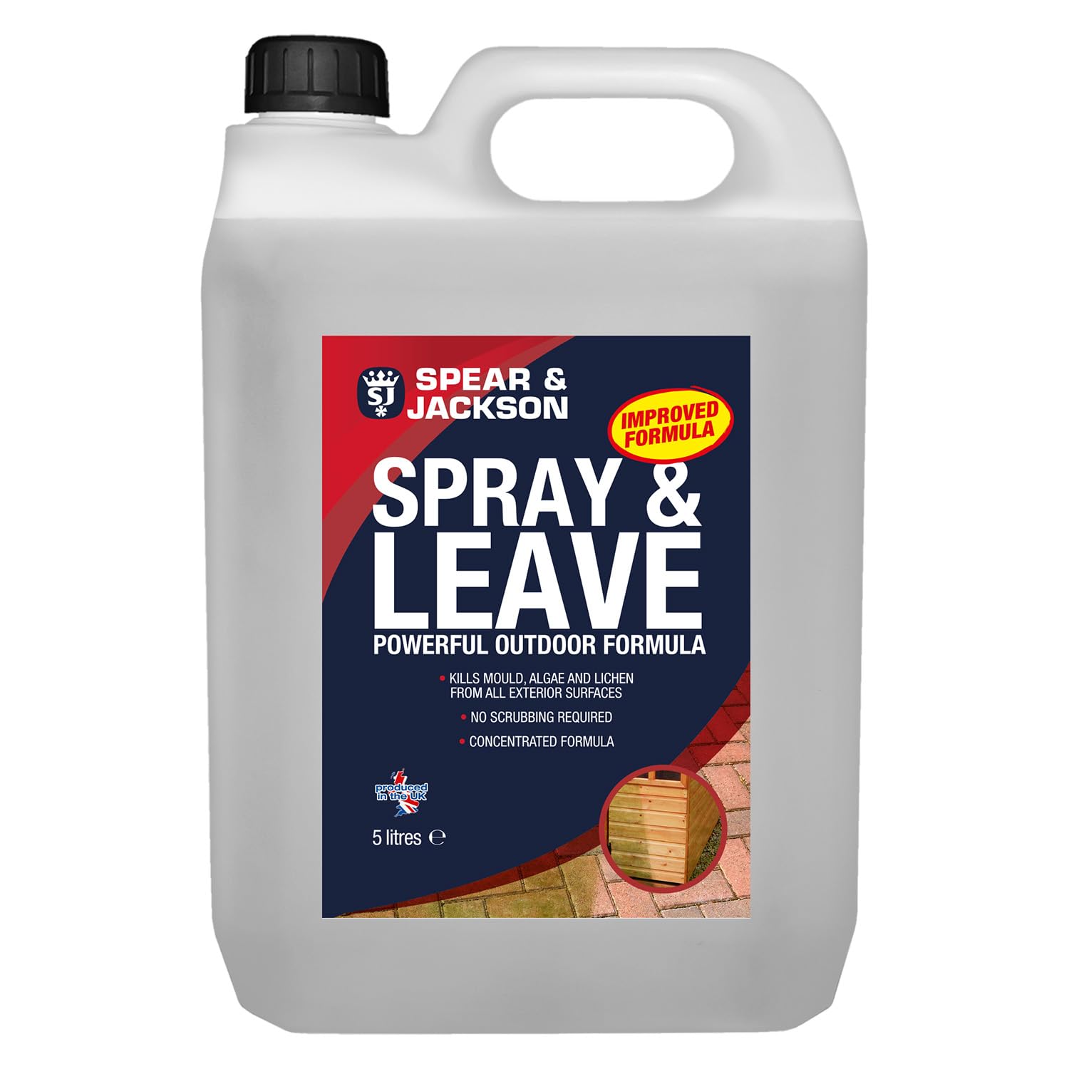 Spear & Jackson Spray and Leave Concentrate, Mould, Green Algae and ...