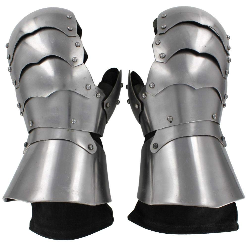 Amazon.com: Armory Replica Clamshell Steel Gauntlets with Gloves ...