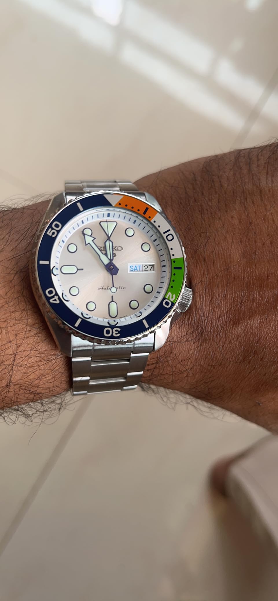 Seiko Limited Edition India Exclusive Off-White Dial Men's Watch ...