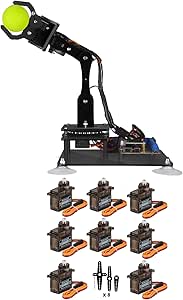 Amazon.com: Adeept 5-DOF Robot Arm Kit 5Axis Robotic Compatible with ...