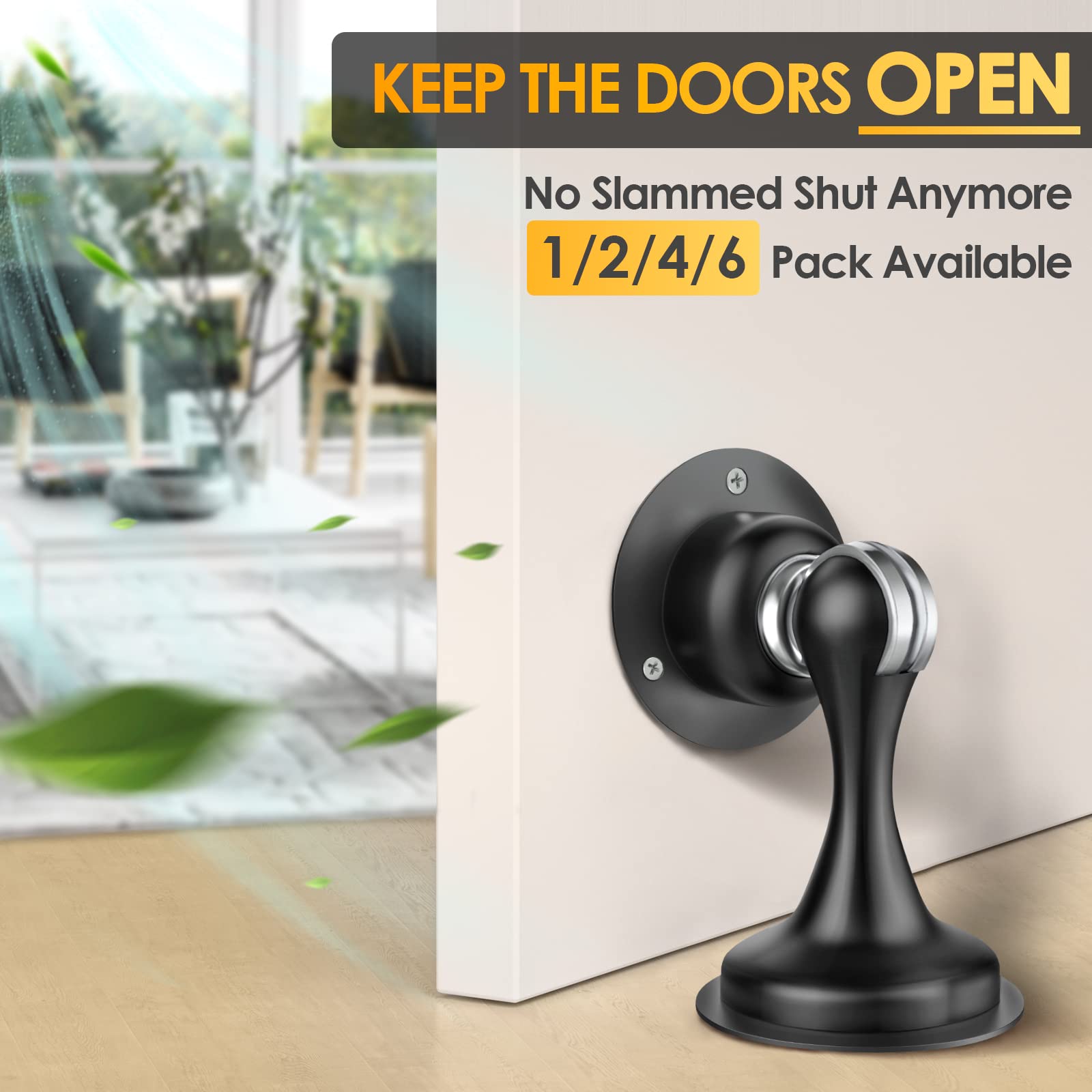 Snapklik.com : Door Catch/Stopper For Bottom Of Door Heavy, 2 Pack ...