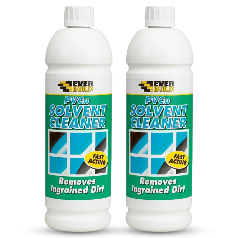2x BUILDWARE PVCU PVC PLASTIC SOLVENT CLEANER 1 LITRE PVCS1 : Amazon.co ...