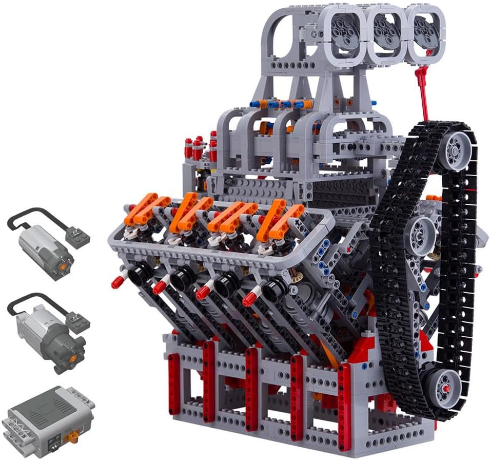 Amazon.com: Fundiyengdi V8 Engine Building Sets for Adults, Dynamic ...