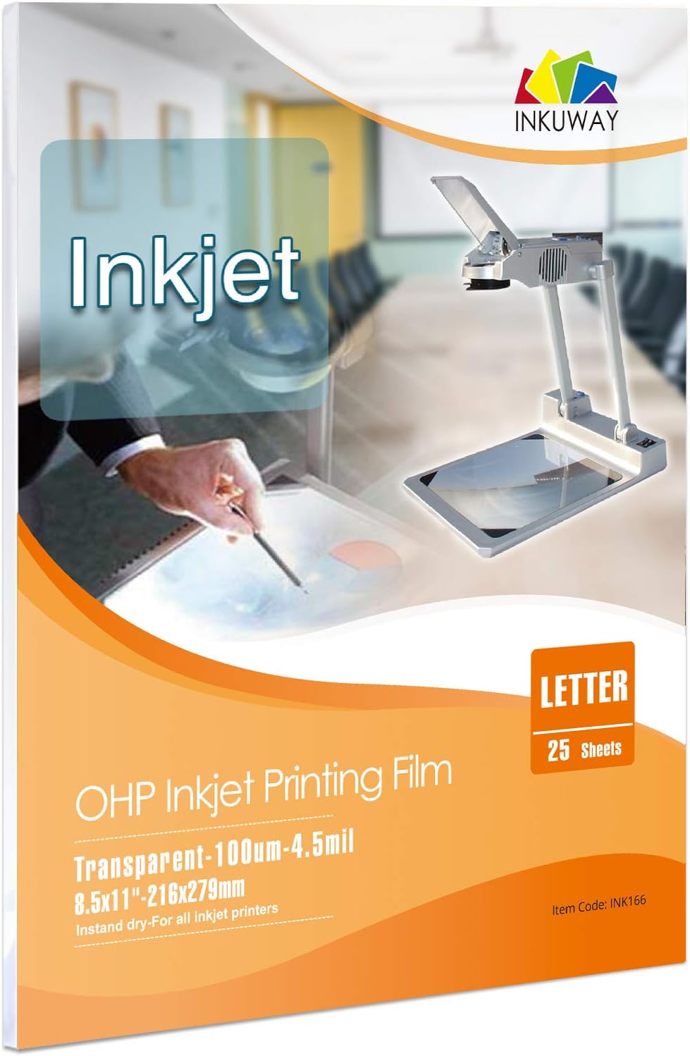 Amazon.com : OHP Transparency Film for Inkjet Printer 8.5x11-25 Sheets ...